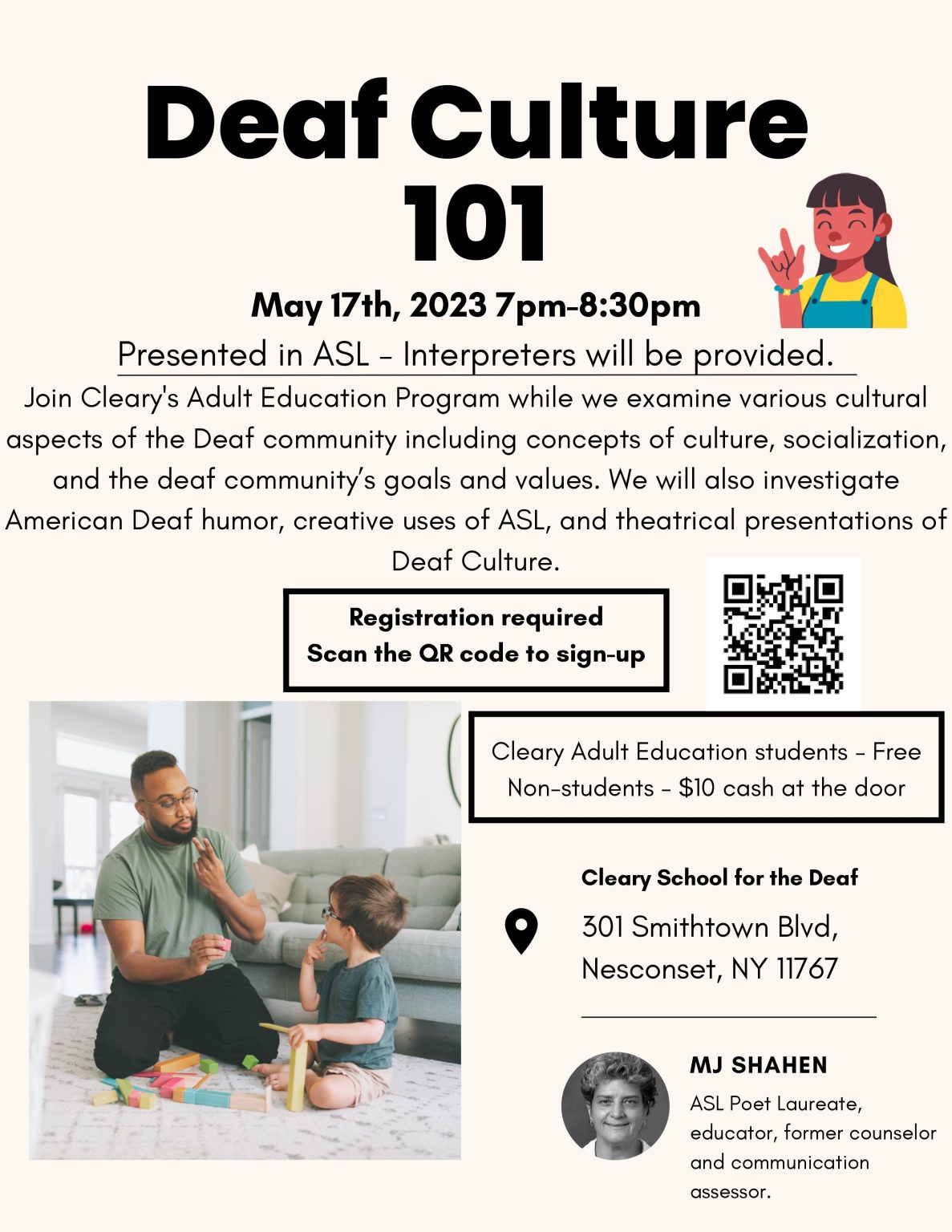 Deaf Culture 101 Event - Cleary School for the Deaf